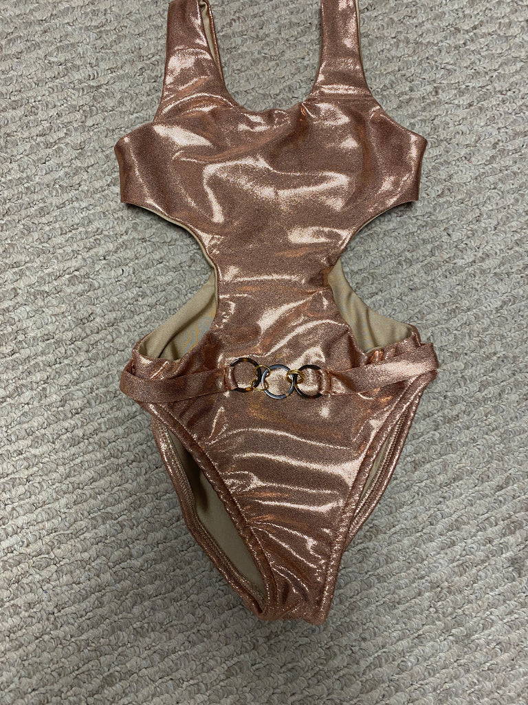Bronze Foil Monokini belt chain – Les Tout Petits